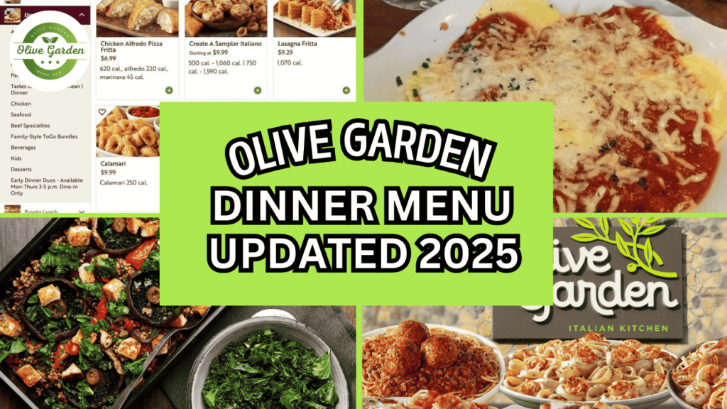 Olive Garden Dinner Menu in 2025: Italian Dining Delicacies