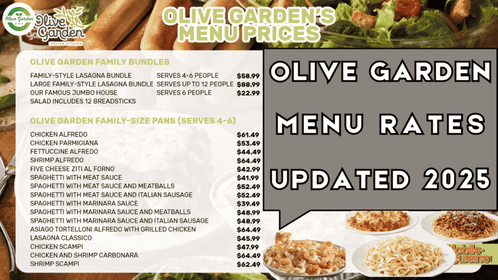 Olive Garden Rates in 2025: A Complete Guide to Menu Prices, Specials ...